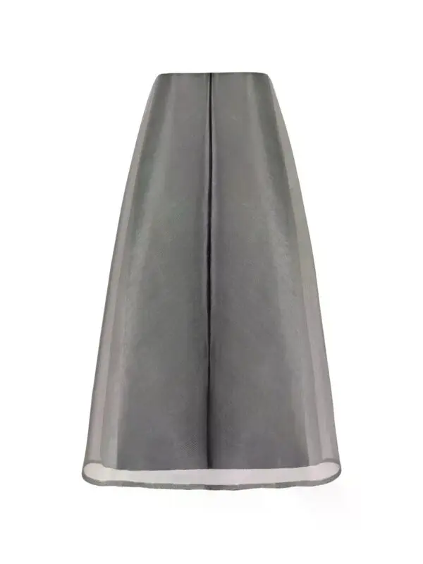 GEMY MAALOUF Striped Midi Skirt