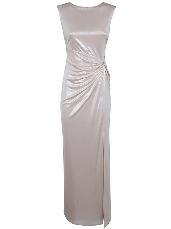 Ralph Lauren Ilianne Sleeveless Gown - Beige
