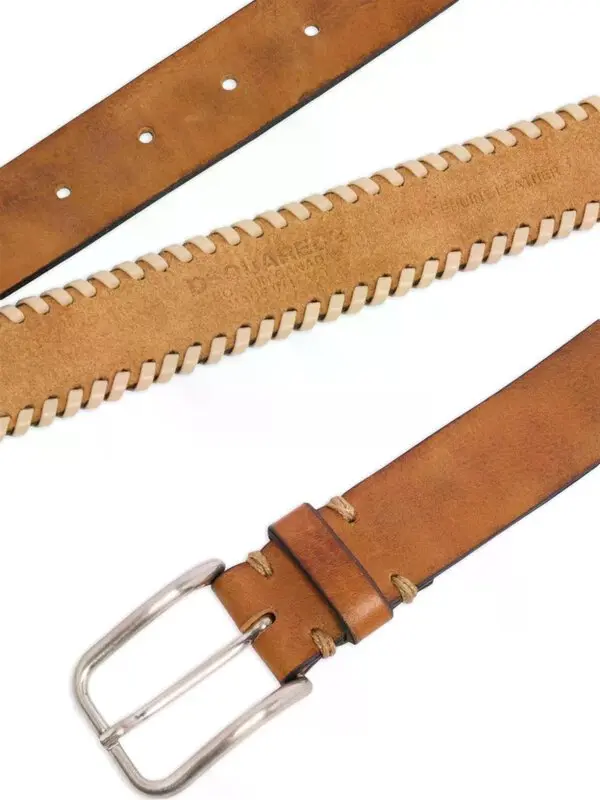 Dsquared2 Braided-embellishment Leather Belt