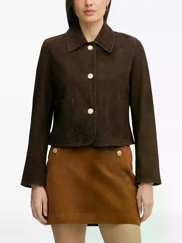PEDRO DEL HIERRO Buttoned Suede Jacket