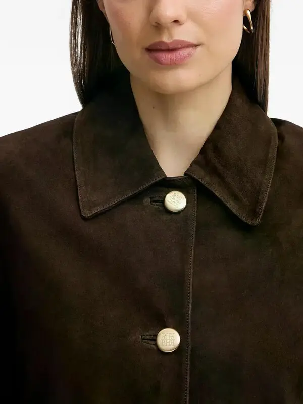 PEDRO DEL HIERRO Buttoned Suede Jacket