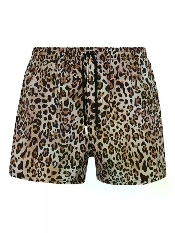 Dsquared2 Leopard-print Swim Shorts - Neutrals