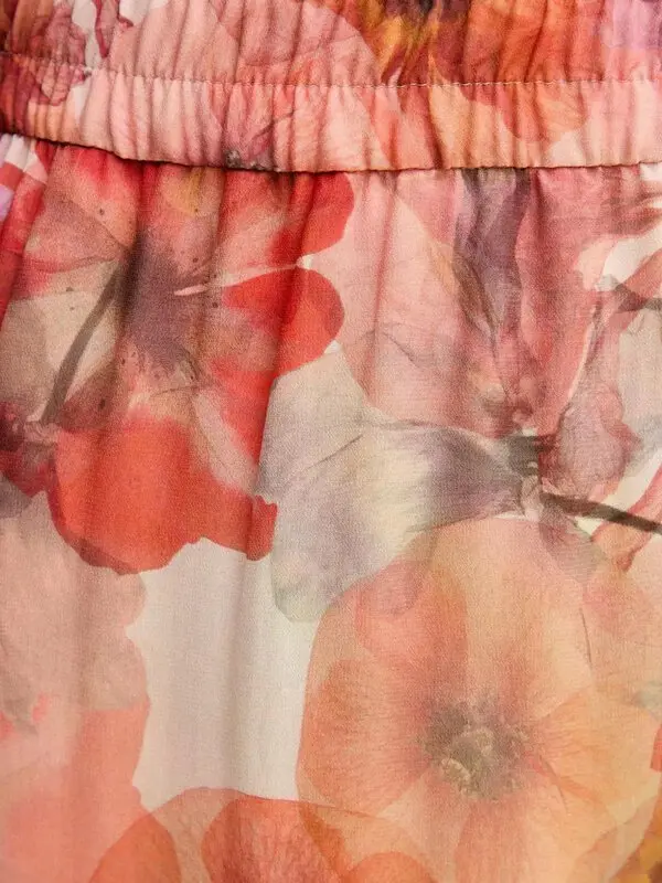 MARC AUREL Floral-pattern Mini Skirt