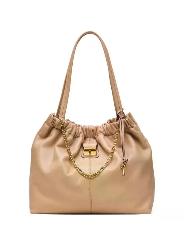 Marc Jacobs Cristina Gathered Shoulder Bag - Neutrals