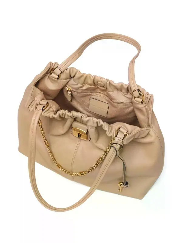 Marc Jacobs Cristina Gathered Shoulder Bag - Neutrals