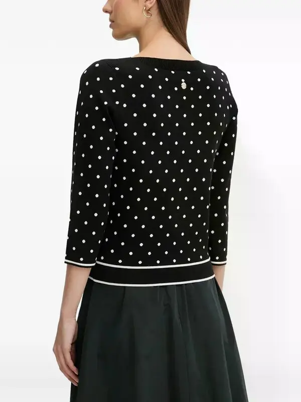 JOOP! Konstanina Polka-dot Knit Sweater