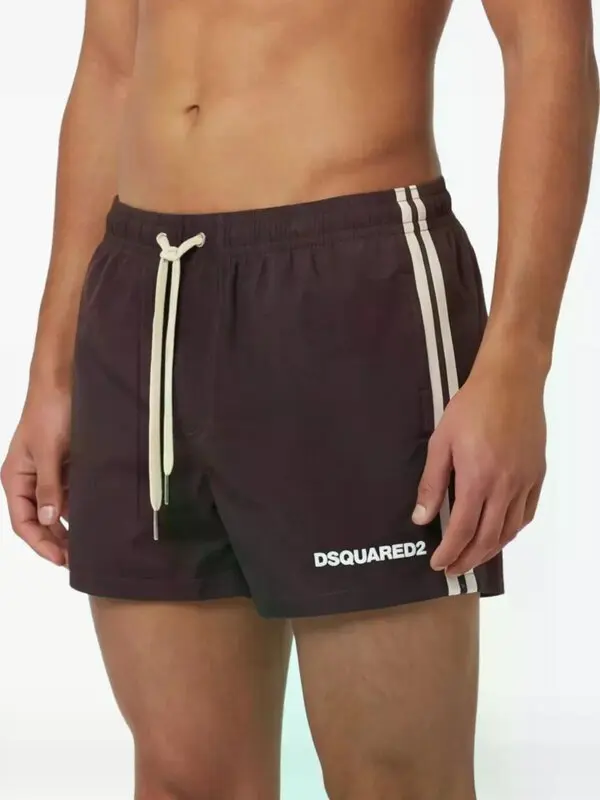 Dsquared2 Logo-print Swim Short - Brown