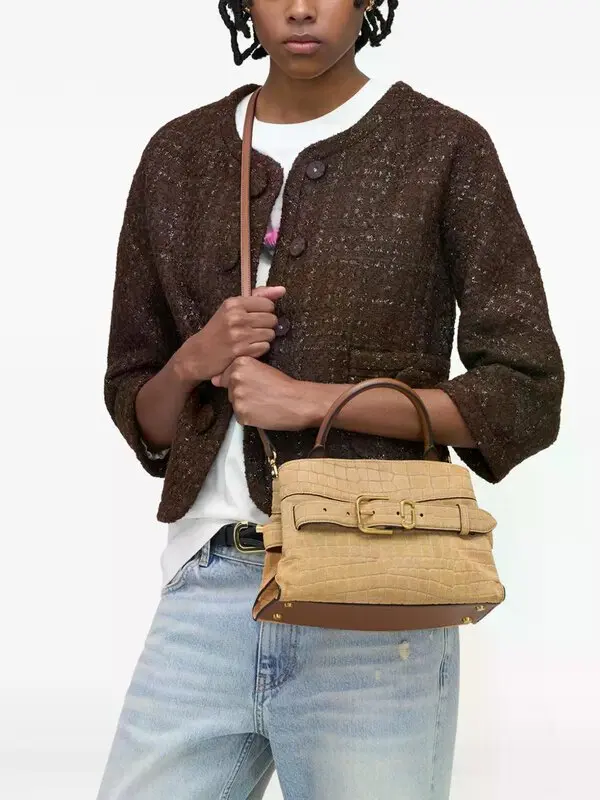 Marc Jacobs Small Suede Croc Dakota Tote Bag