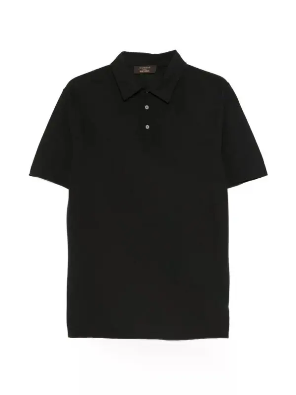 ZANONE Buttoned Short-sleeve Polo Shirt