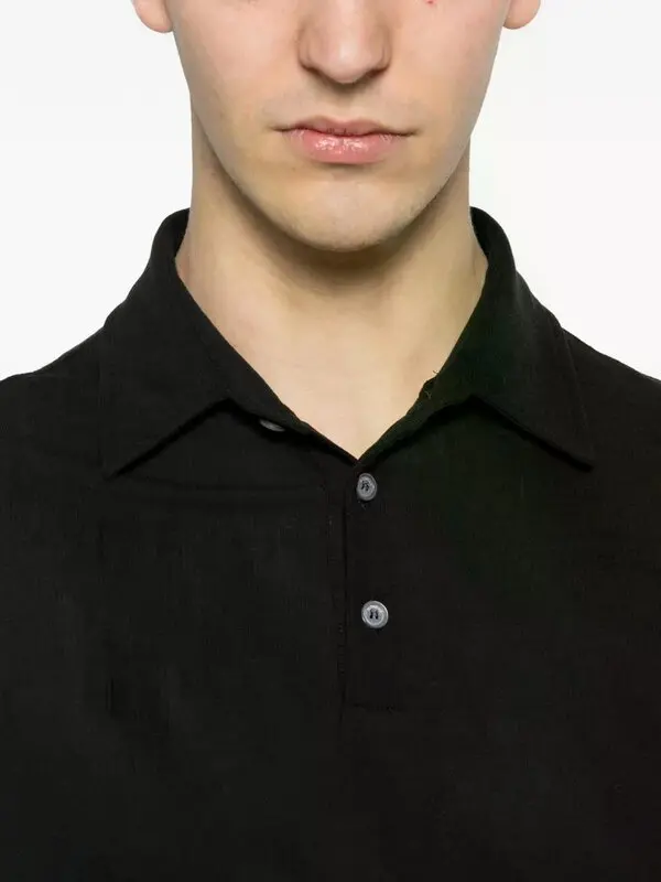 ZANONE Buttoned Short-sleeve Polo Shirt