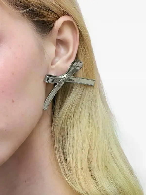 Marc Jacobs Bow-shape Earrings - Silver
