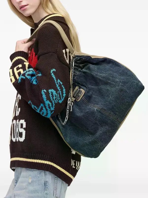 Marc Jacobs The Denim Cristina Suede Tote Bag - Blue