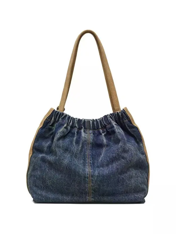 Marc Jacobs The Denim Cristina Suede Tote Bag - Blue
