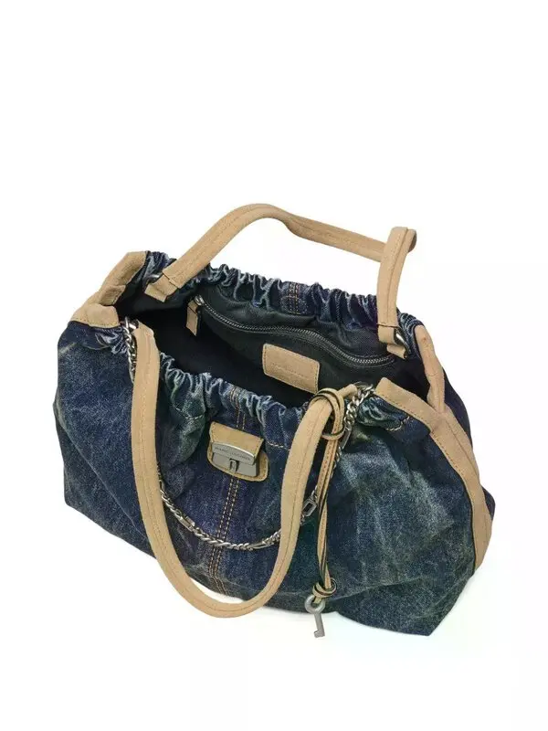 Marc Jacobs The Denim Cristina Suede Tote Bag - Blue