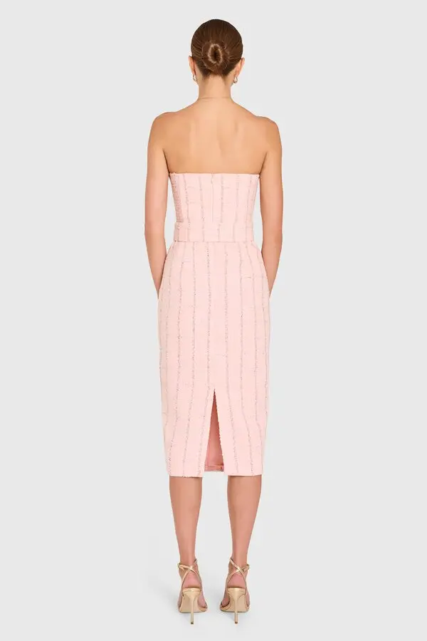 Amanda Uprichard Fae Midi Dress In Charlotte Tweed