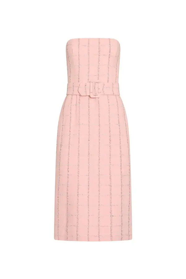 Amanda Uprichard Fae Midi Dress In Charlotte Tweed