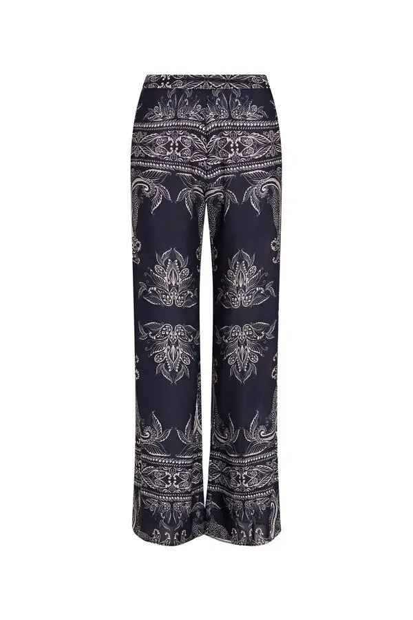 Amanda Uprichard Arielle Printed Wide Leg Pants