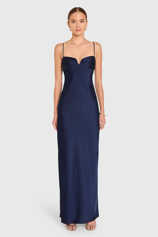 Amanda Uprichard Ira Maxi Dress - Ink