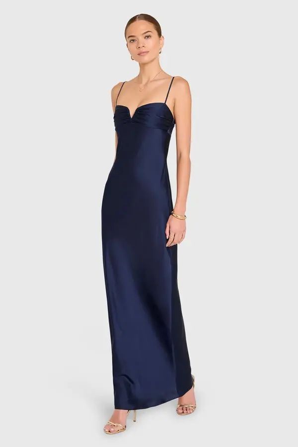 Amanda Uprichard Ira Maxi Dress - Ink