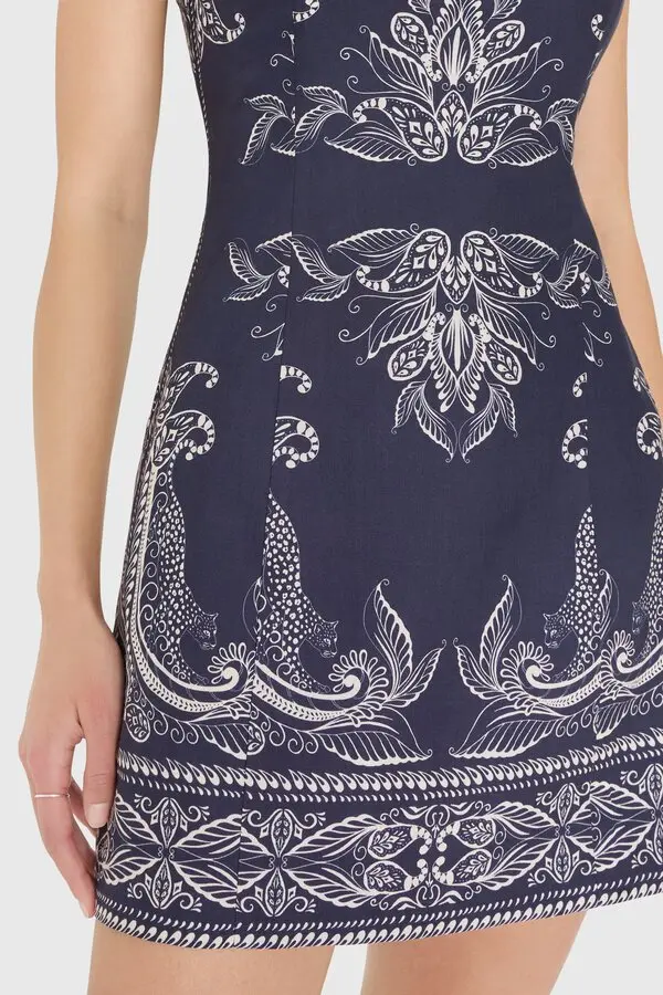Amanda Uprichard Augustine Mini Dress - Navy