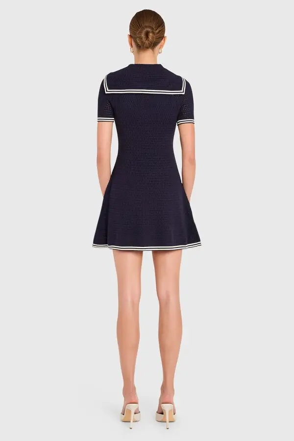 Amanda Uprichard Monique Fit And Flare Mini Dress