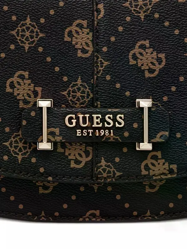 Guess Monogram Chain Crossbody Bag