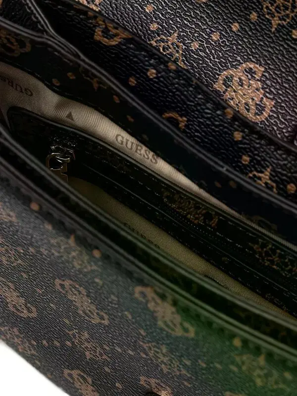 Guess Monogram Chain Crossbody Bag
