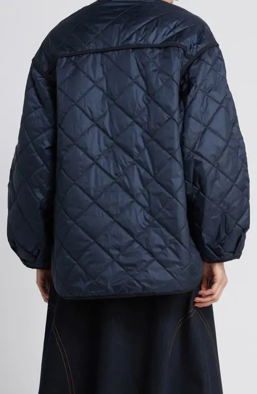 MM BY MAX MARA Spiga Collarless Quilted Jacket