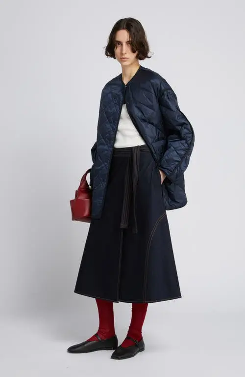 MM BY MAX MARA Spiga Collarless Quilted Jacket