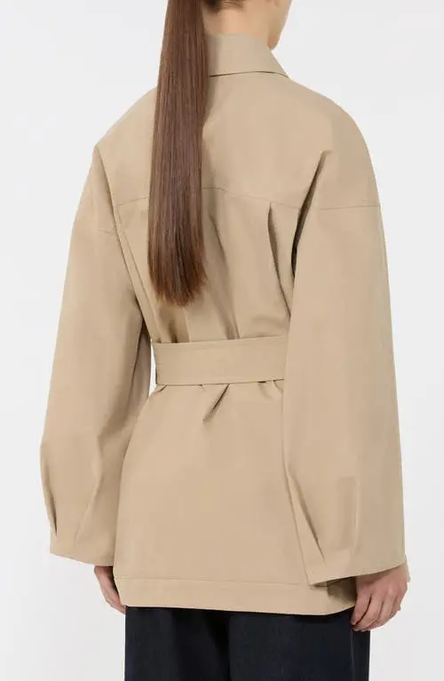 MM BY MAX MARA Cotton-blend Belted Trench Coat