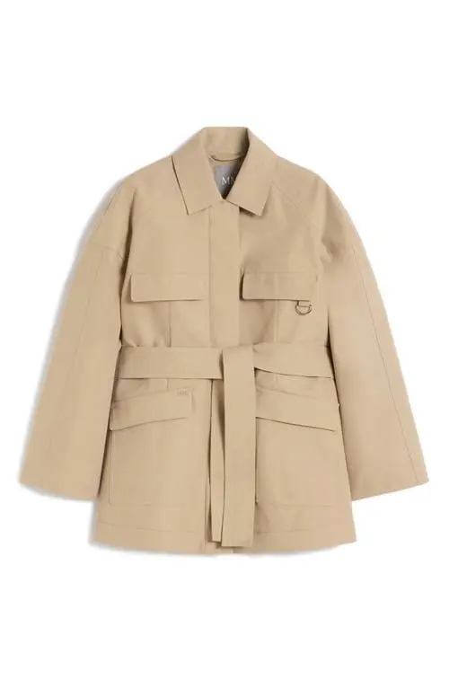 MM BY MAX MARA Cotton-blend Belted Trench Coat