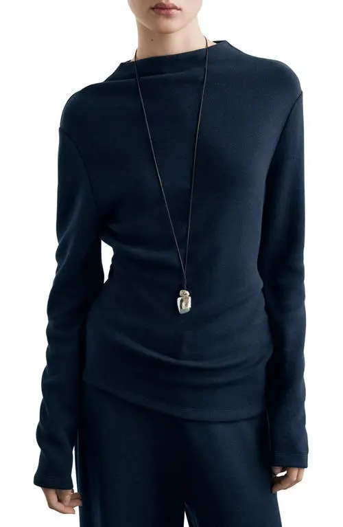 Mango Funnel Neck Long Sleeve Sweatshirt