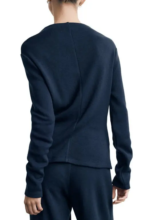 Mango Funnel Neck Long Sleeve Sweatshirt