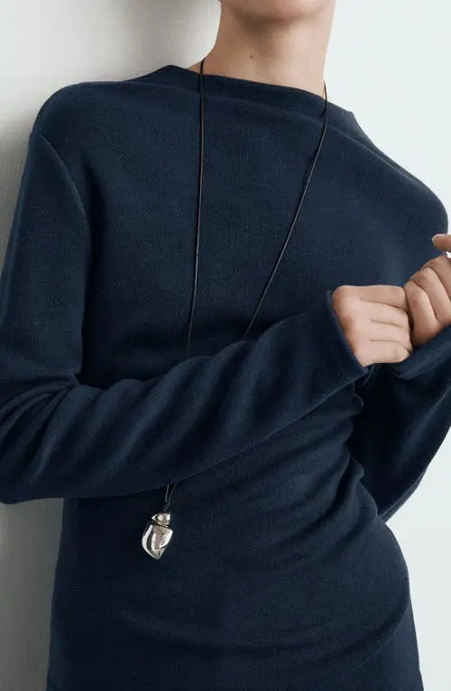 Mango Funnel Neck Long Sleeve Sweatshirt
