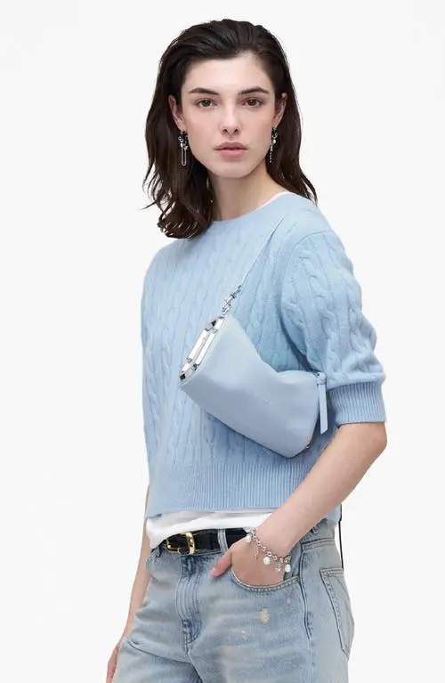 Marc Jacobs The Leather Snapshot Shoulder Bag - Cloud Blue