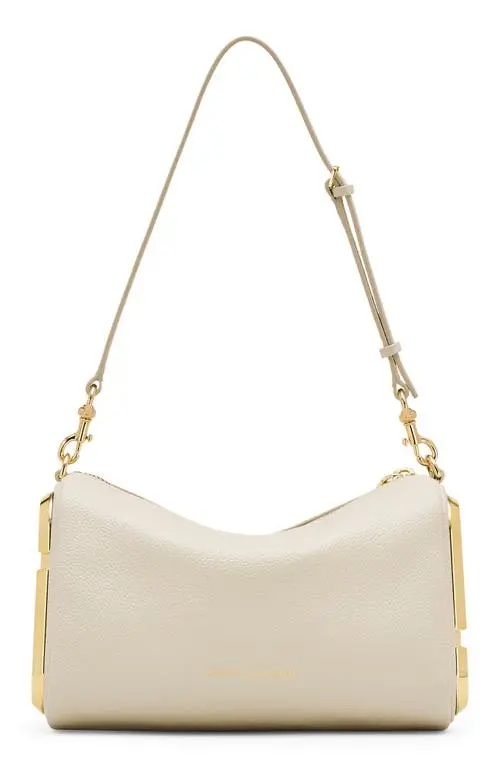 Marc Jacobs The Leather Snapshot Shoulder Bag - Cloud White
