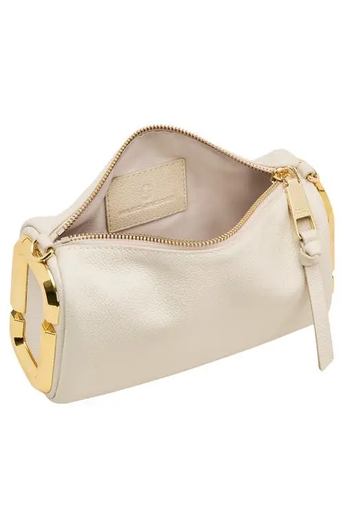 Marc Jacobs The Leather Snapshot Shoulder Bag - Cloud White