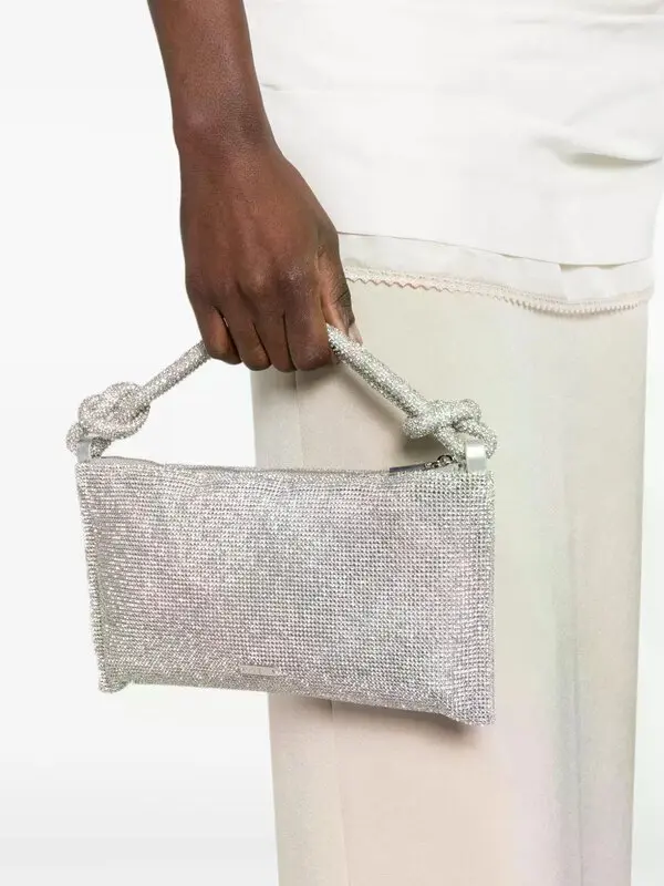 Cult Gaia Hera Nano Knotted Shoulder Bag - Silver