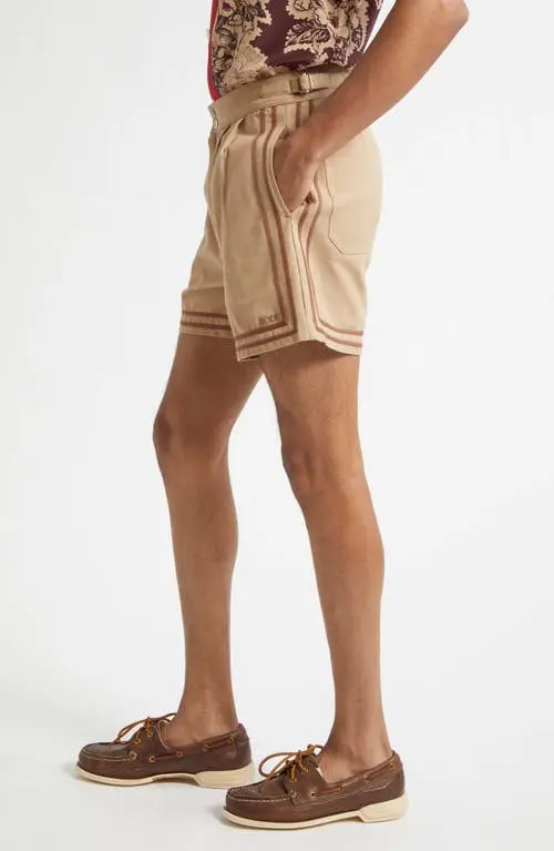 BODE Canteen Cotton Twill Shorts - Khaki