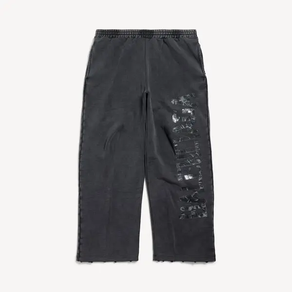 Balenciaga Transparent Tape Baggy Pants - Black