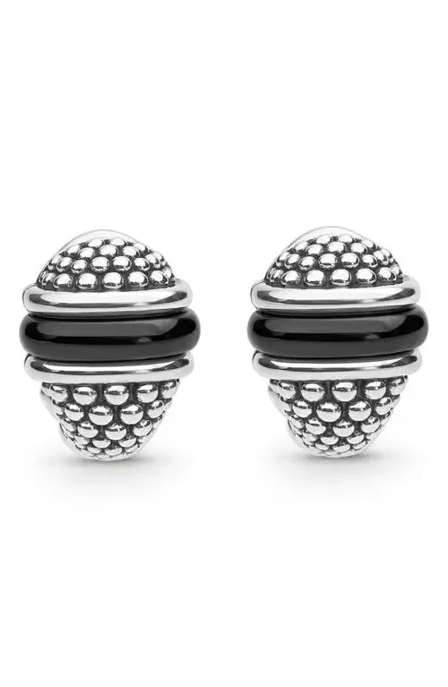 Lagos Earrings Ceramic And Sterling - Silver