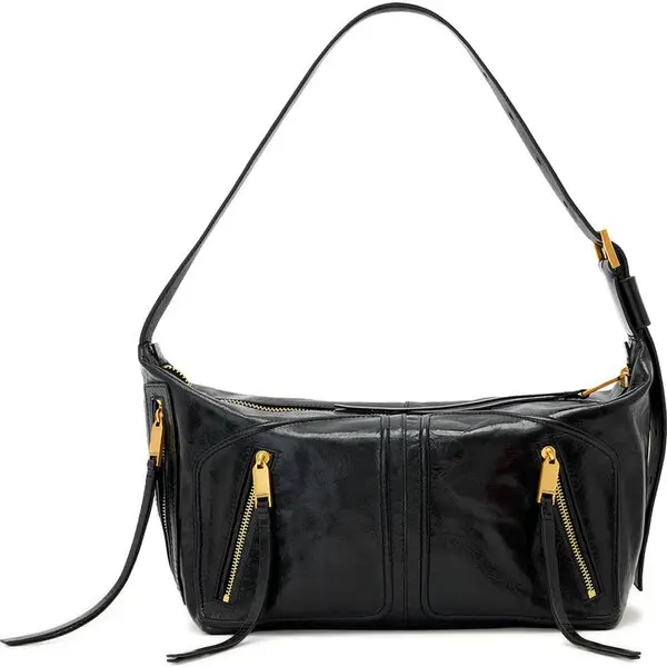 ALLSAINTS Jean Ray Leather Shoulder Bag - Black