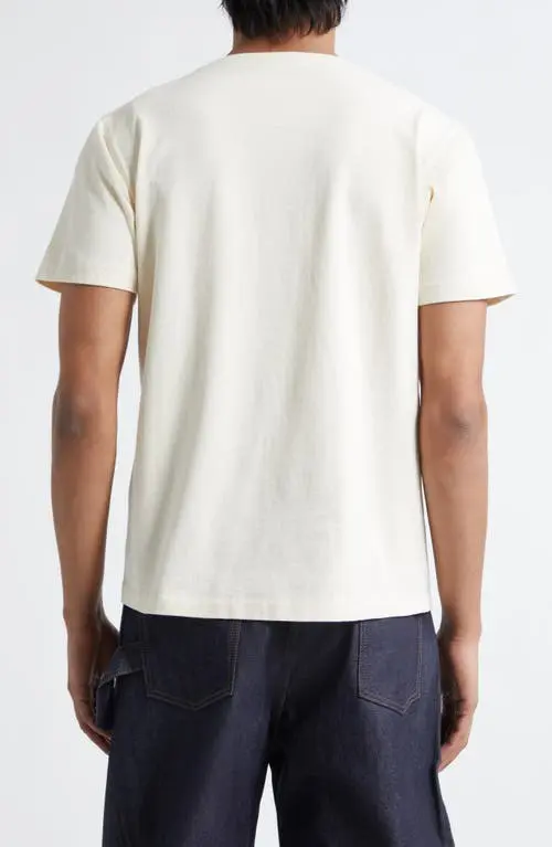 JW Anderson Circular Logo Graphic T-shirt - Ecru