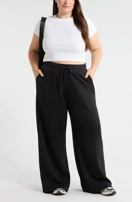 Zella Soft Luxe Wide Leg Pants - Black