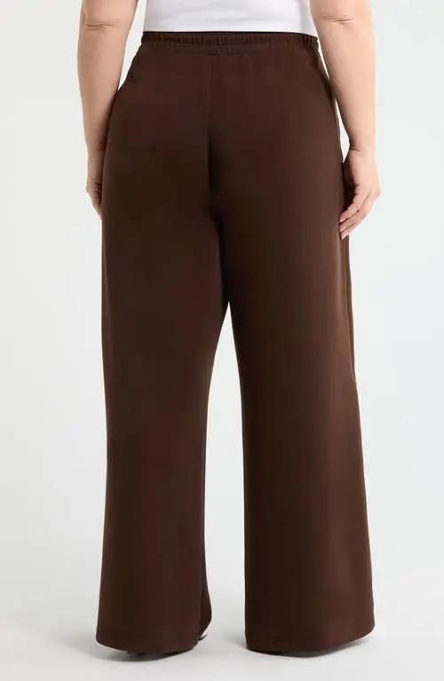 Zella Soft Luxe Wide Leg Pants - Brown Mole'