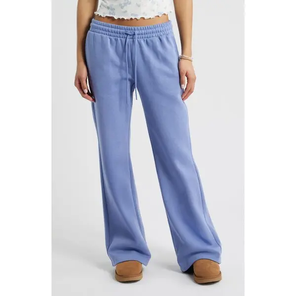 Bp. Baggy Flare Leg Sweatpants - Blue Frost