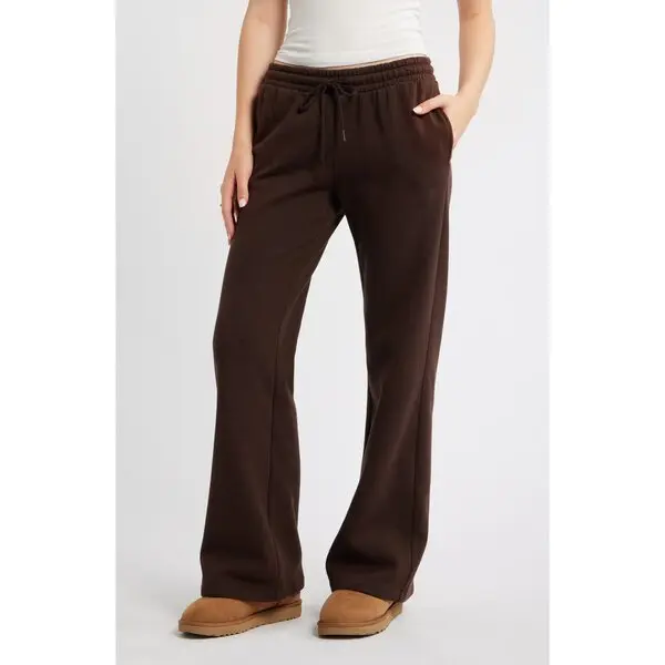 Bp. Baggy Flare Leg Sweatpants - Brown Coffee