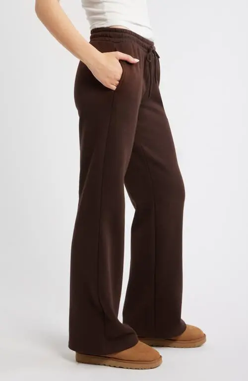 Bp. Baggy Flare Leg Sweatpants - Brown Coffee
