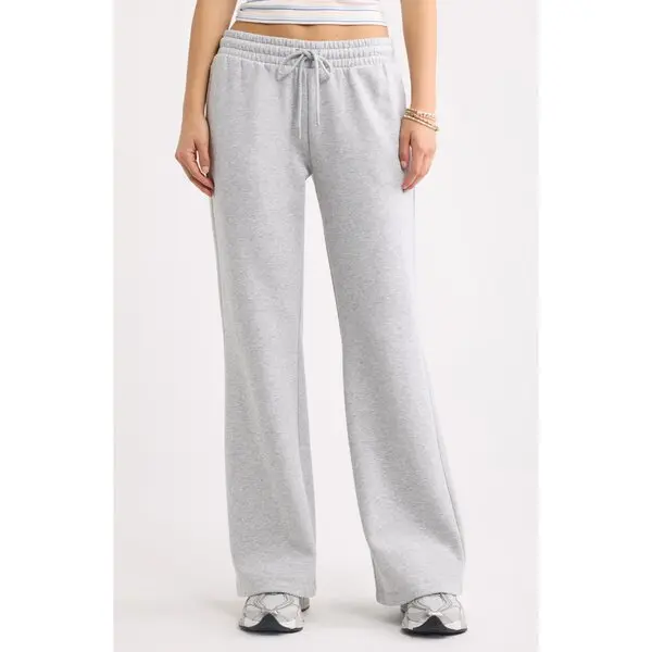 Bp. Baggy Flare Leg Sweatpants - Grey Soft Heather