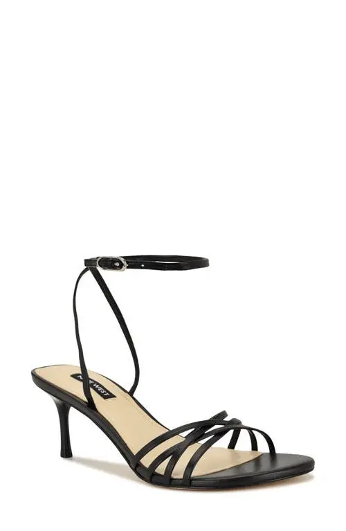 Nine West Gazey Ankle Strap Sandal - Black